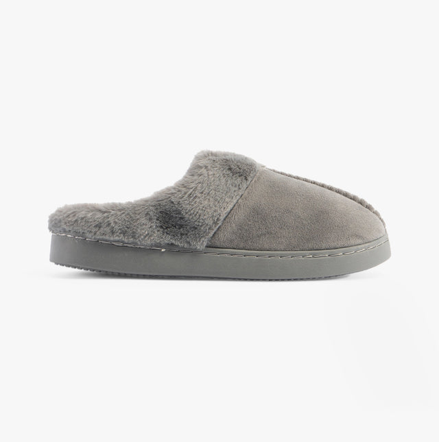 Jo & Joe ZOE Womens Slippers Grey | House Of Slippers