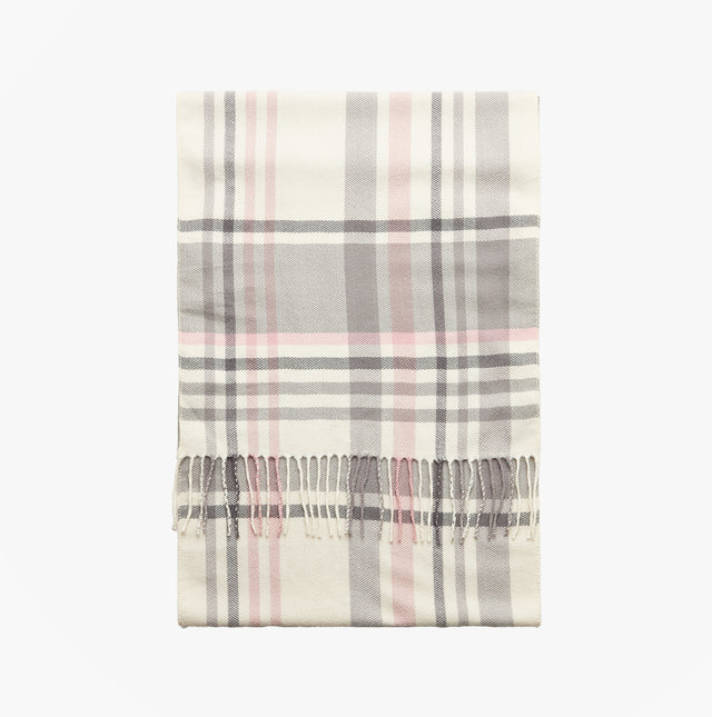 Joules LANGTREE Womens Scarf Pink/Grey | House Of Slippers